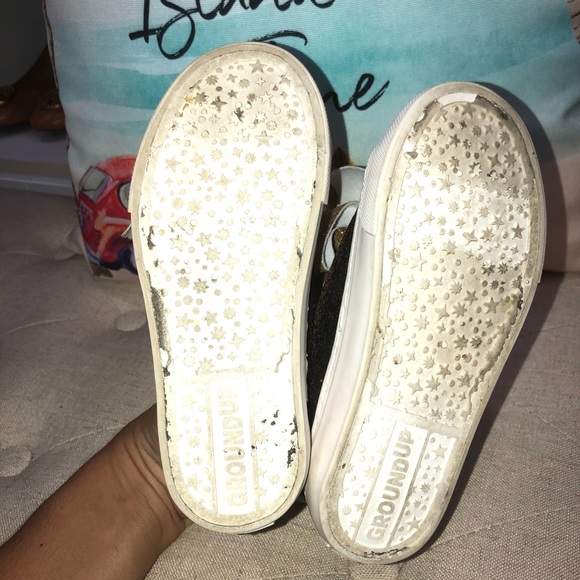 JoJo Siwa | Shoes | Jojo Siwa Girls Sequin Bow Toes Lace Gold Slip On ...